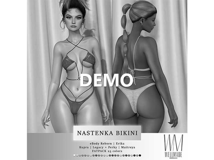 Second Life Marketplace [wellmade] Nastenka Bikini Demo